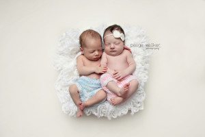 Newborn Twin Photographer | dallas fort worth twin newborn photographers | Paige Walker Photography