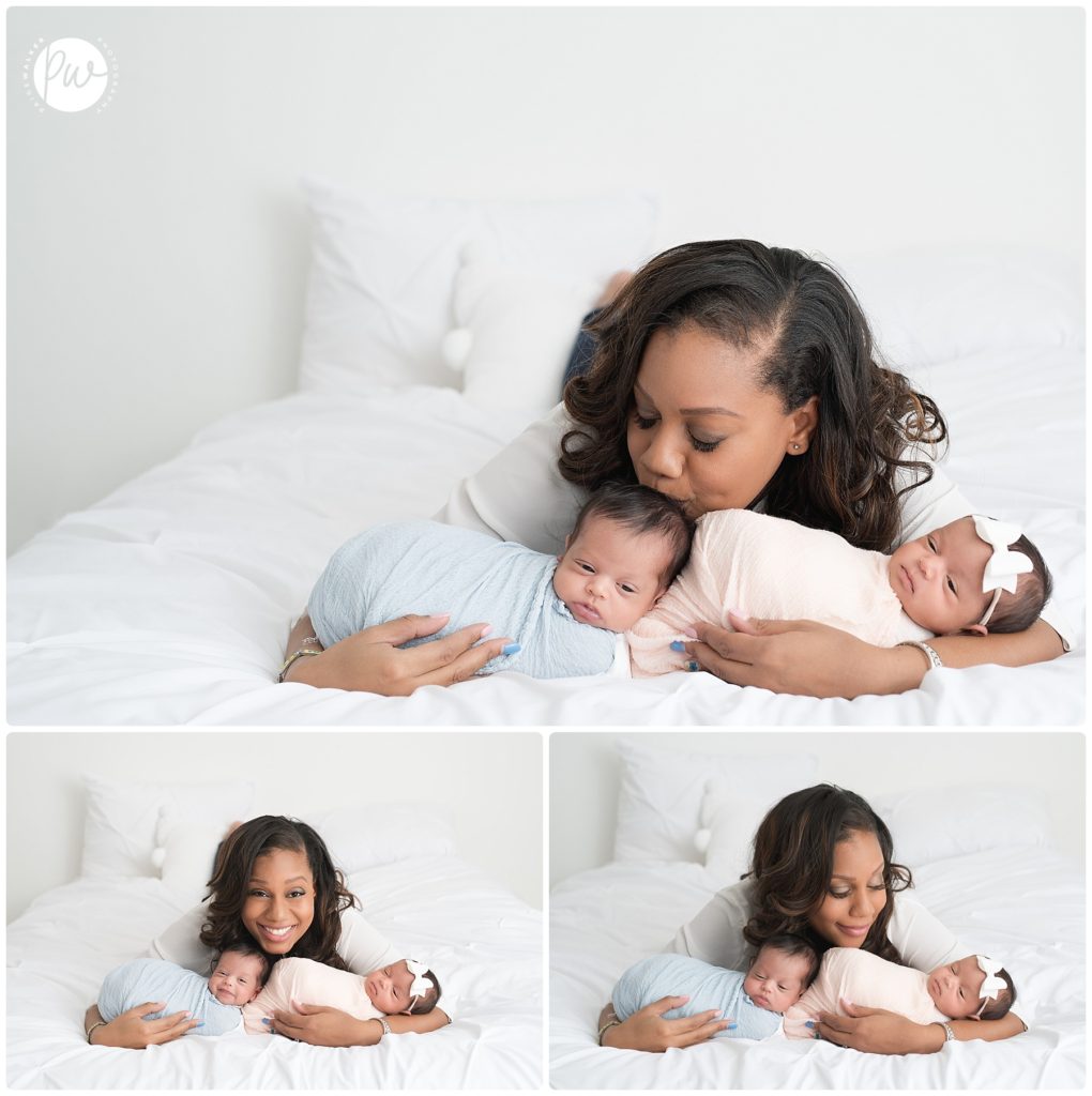 boy girl twin newborn photos | Cheech & Chong | Paige Walker Photography